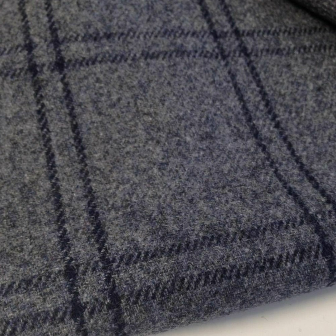 Beautiful Italian Superior Wool Check Fabric 60" 152cm Cloth Suit Coat ...