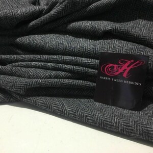 New Hand Woven Multicolour Harris Tweed 100% Wool Herringbone High ...
