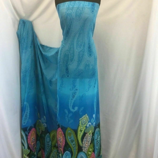 Chiffon Border Fabric - Etsy