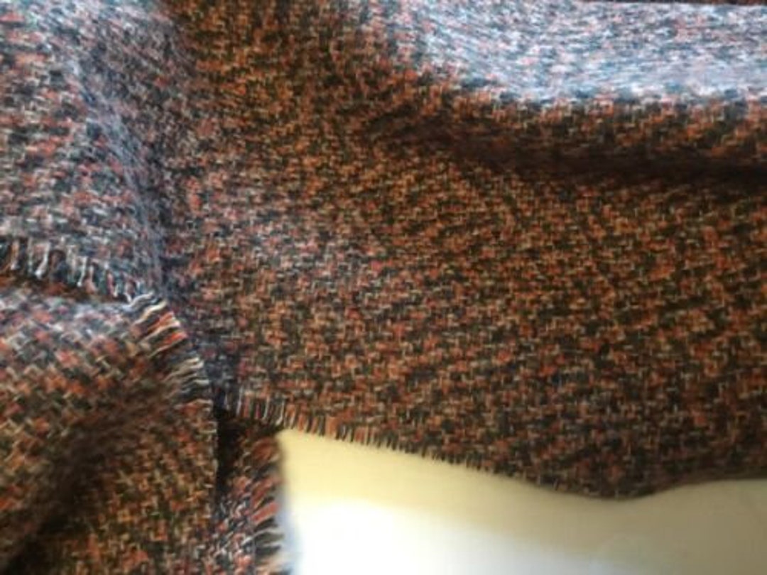 New Multi Colour Wool Boucle Fabric 60" 153cm Material Garment Cloth ...