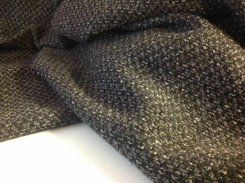 NUEVA tela Boucle de lana multicolor 62 diseñador en línea imagen de ...