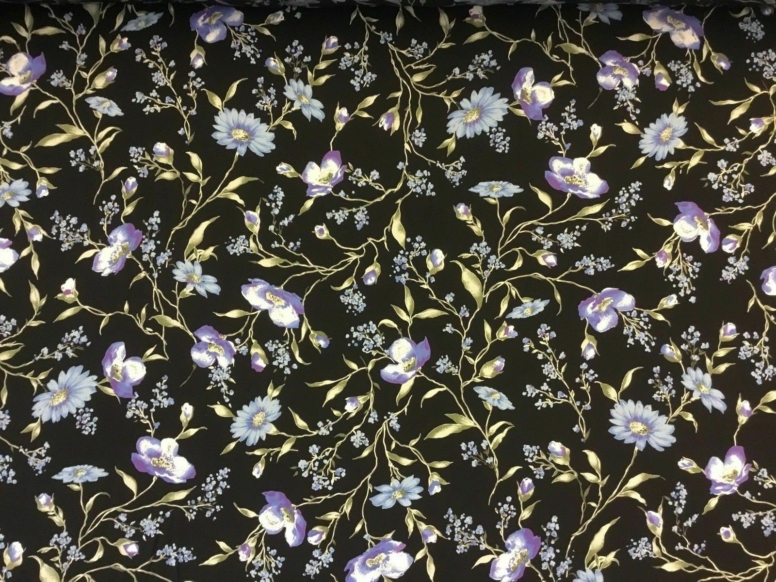 NEW Beautiful Designer German Viscose Floral Print Fabric - Etsy UK