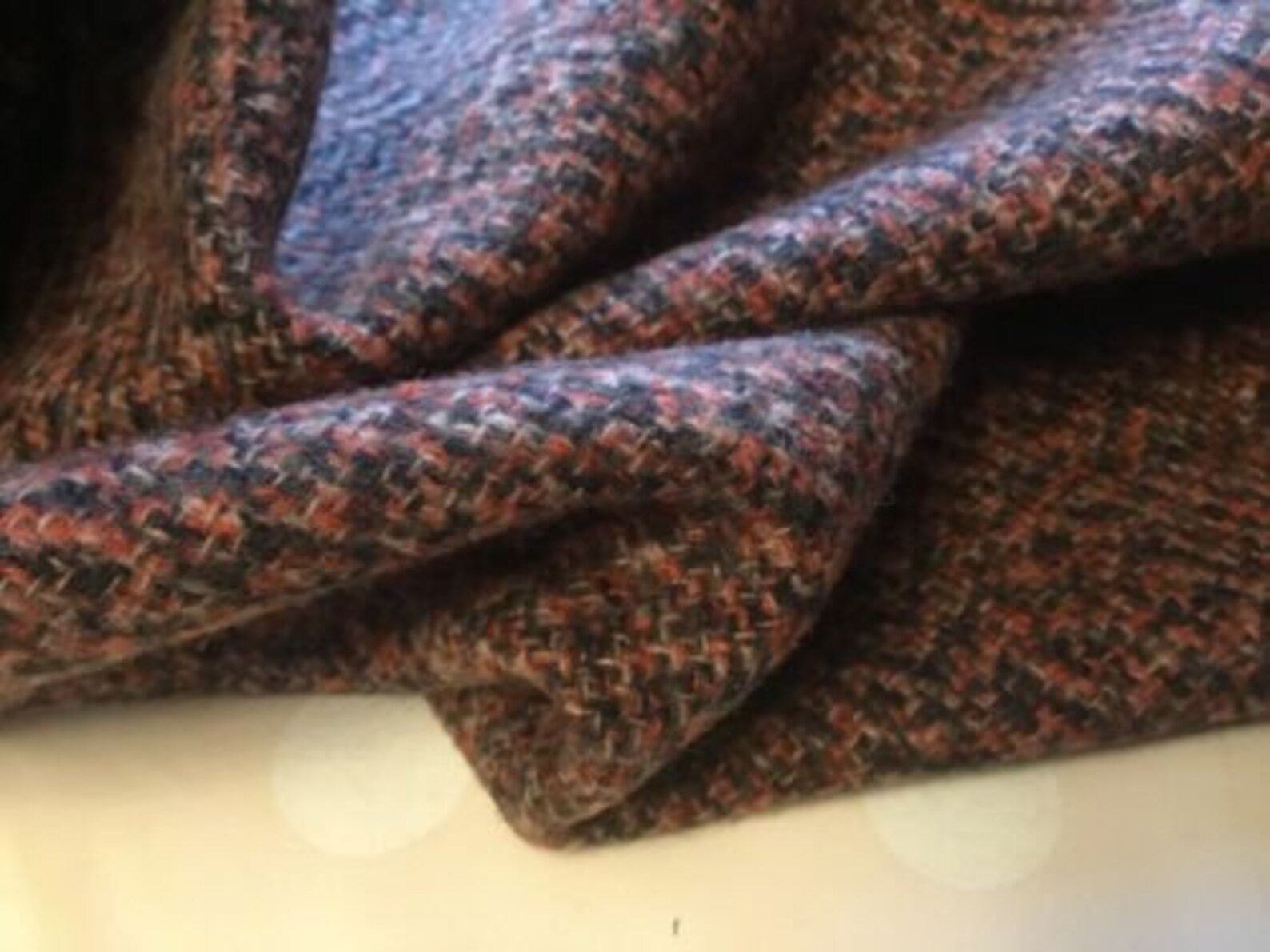 New Multi Colour Wool Boucle Fabric 60" 153cm Material Garment Cloth ...