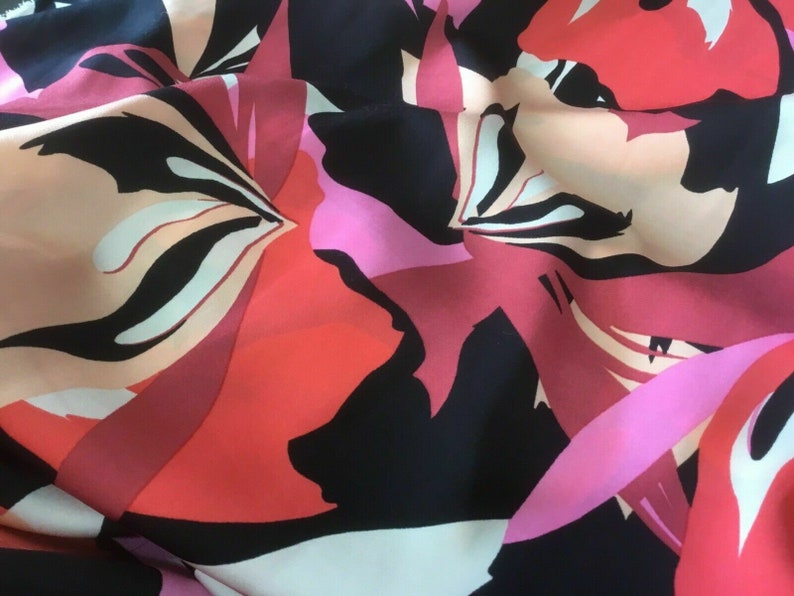 New Beautiful High Class Designer Floral Soft Matt Satin Print | Etsy