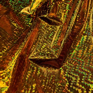 NEW High Class Designer Multi Colour Gold Colour Foil Fabric Material ...