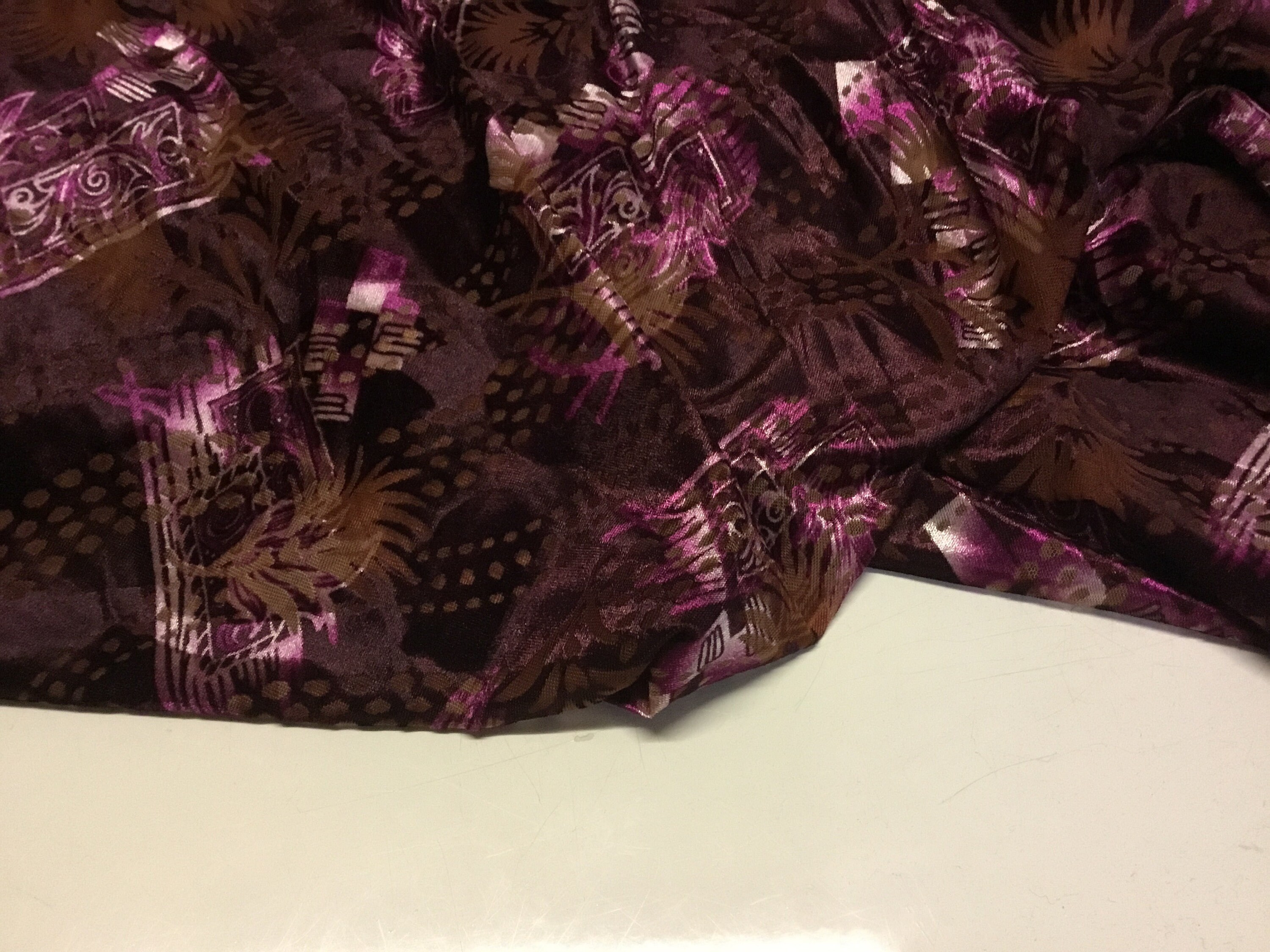 NEW High Class Burnout Velvet Print Fabric - Etsy