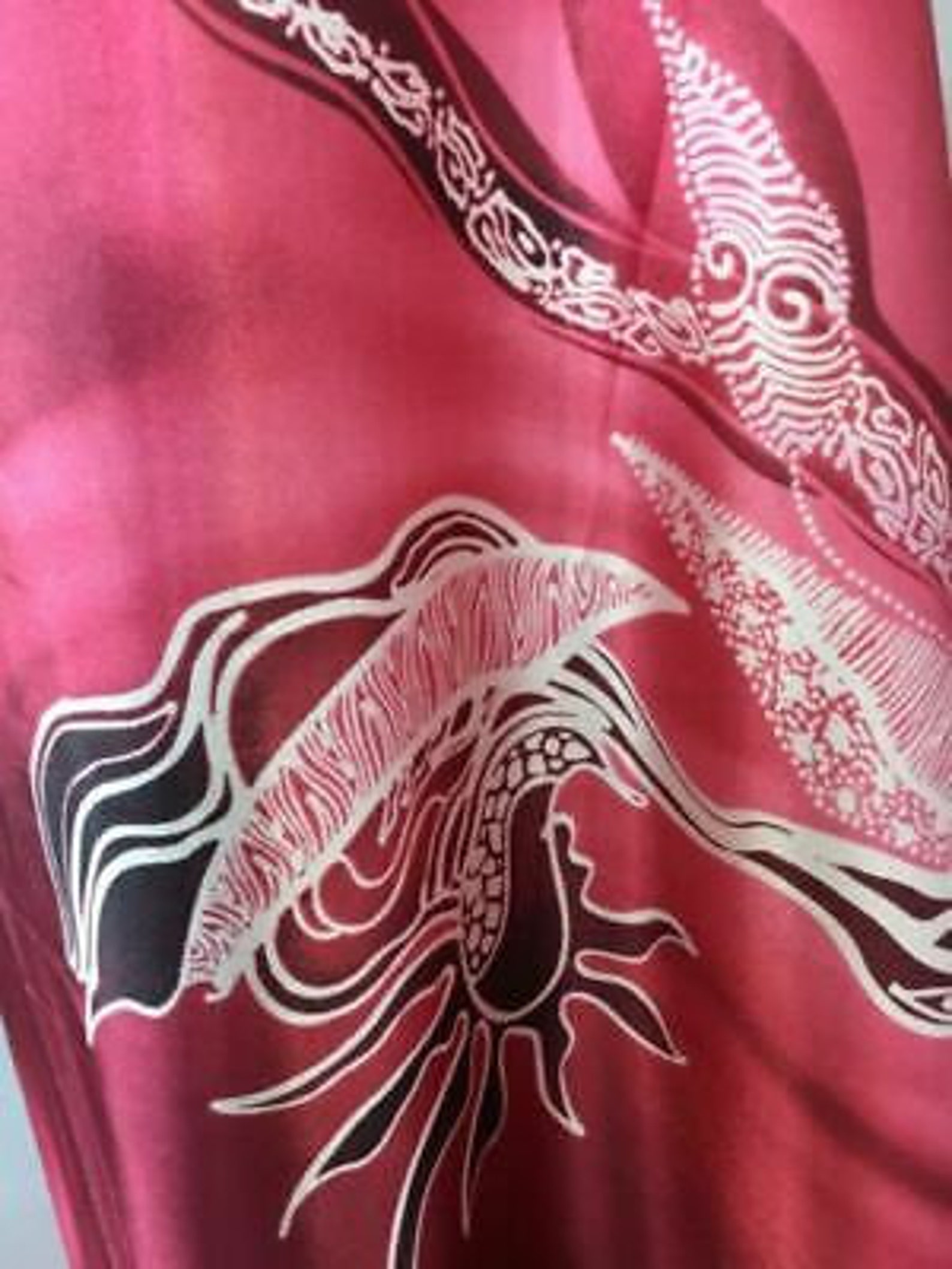 NEW High Class Designer Satin Print Fabric Material 44 | Etsy