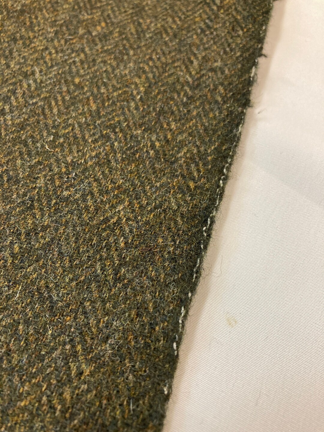 NEW Wool Herringbone With Cotton Bonded Design Fabric - Etsy