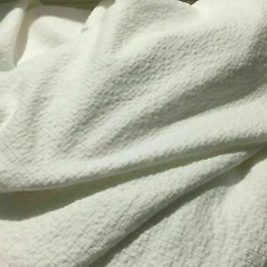 NEW Designer Ivory Colour Cotton Stretch Boucle Fabric Seen on Designer ...