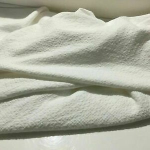 NEW Designer Ivory Colour Cotton Stretch Boucle Fabric Seen on Designer ...