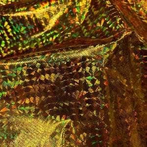 NEW High Class Designer Multi Colour Gold Colour Foil Fabric Material ...