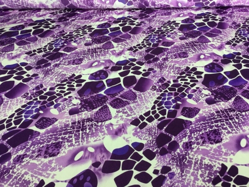 NEW High Class Designer Silky Stone Soft Satin Print Fabric as - Etsy