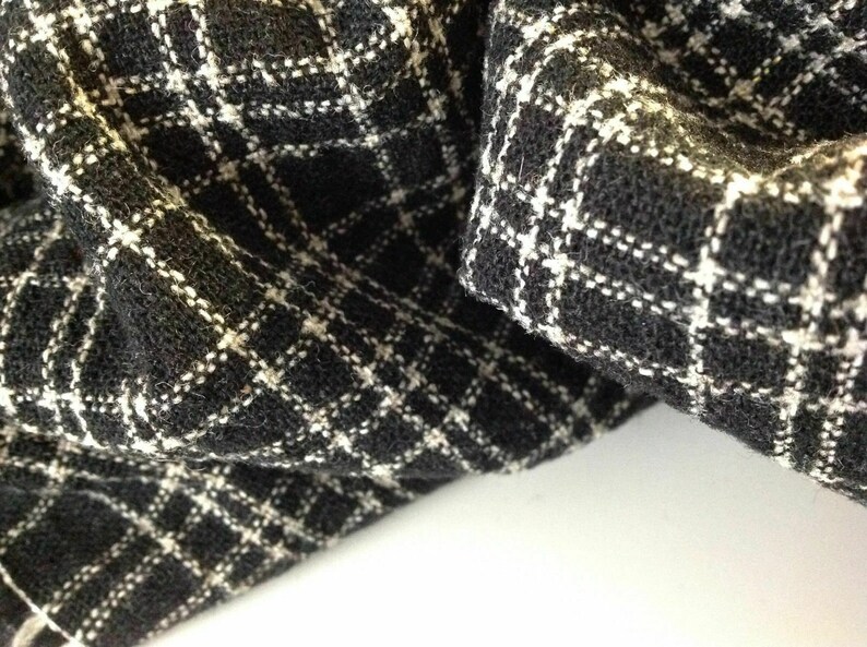 NEW Multi Colour Wool Check Suiting Boucle Fabric Seen on | Etsy