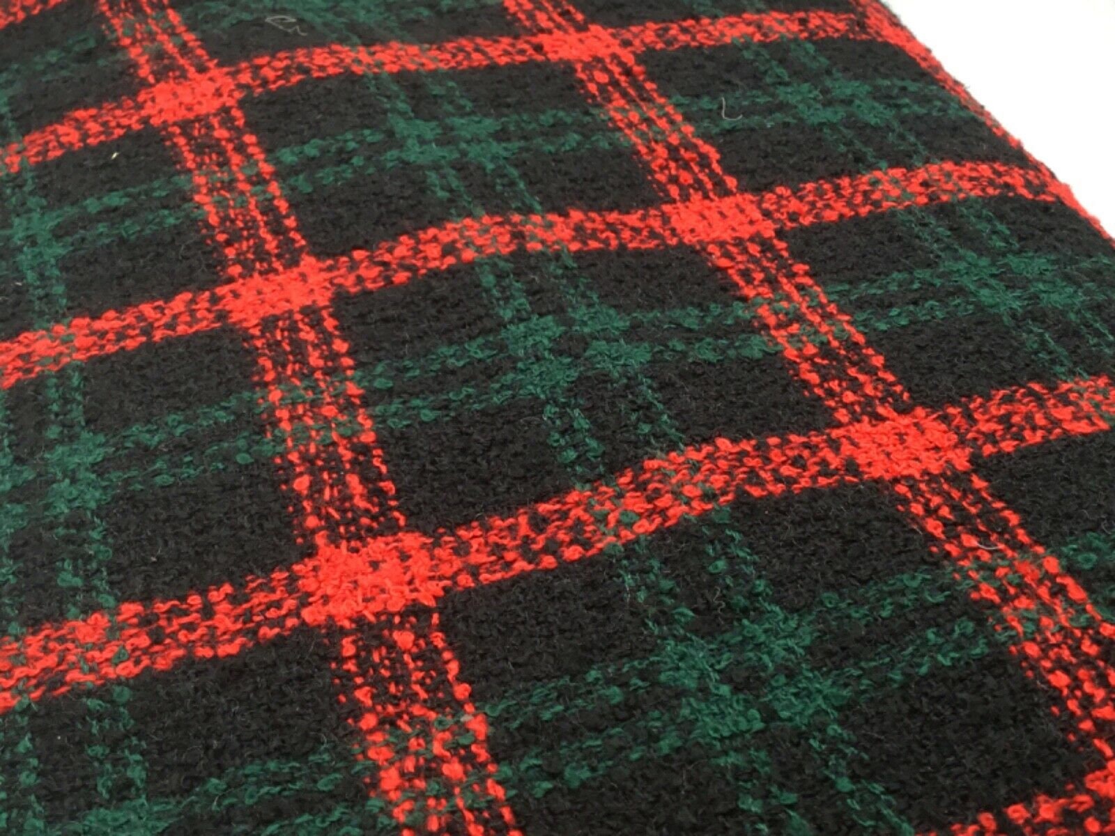 NEW Italian Designer Check Wool Boucle Fabric - Etsy