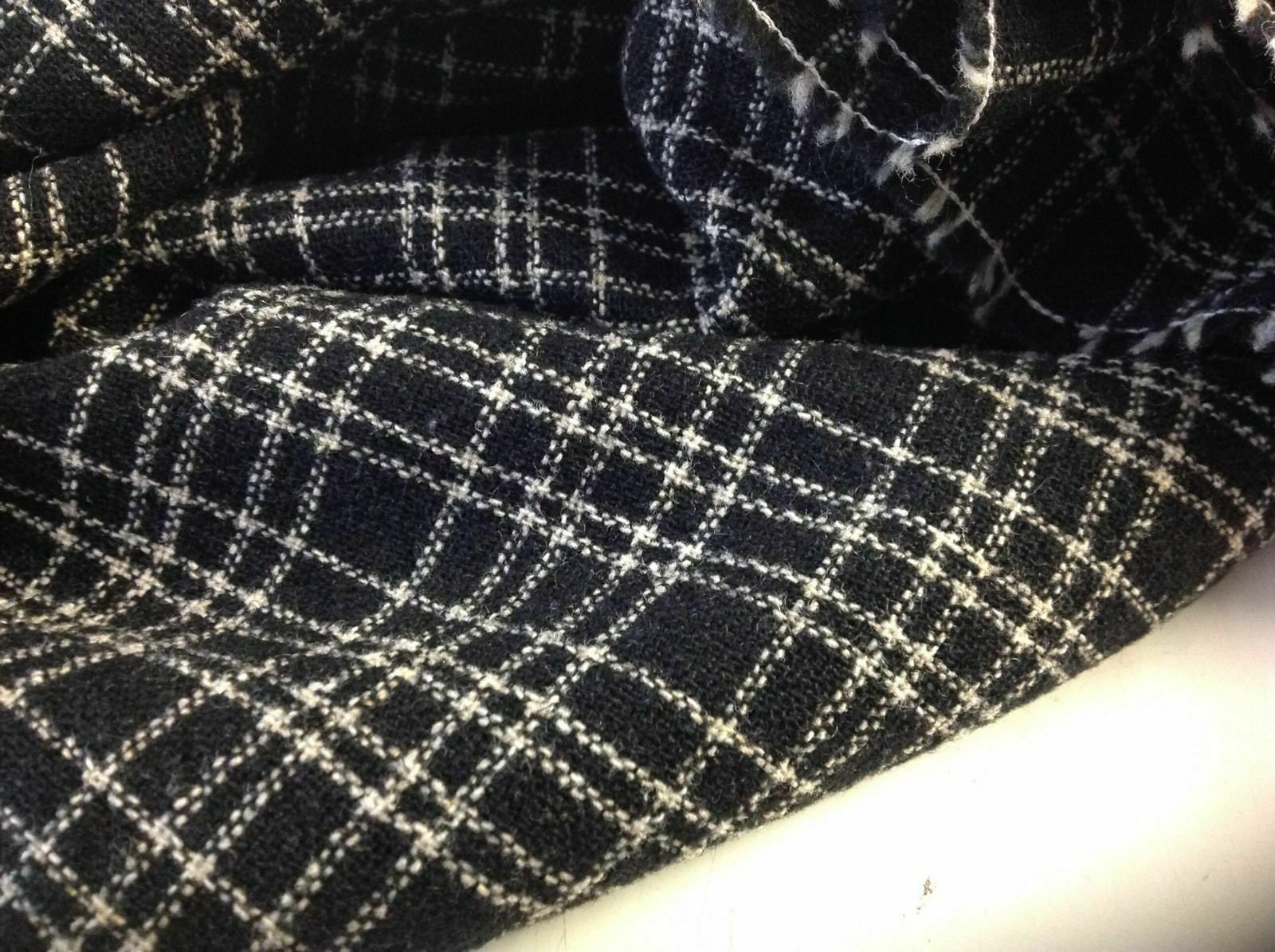NEW Multi Colour Wool Check Suiting Boucle Fabric Seen on - Etsy
