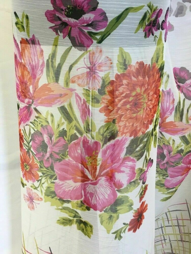 NEW Crinkle Chiffon Multi Print Fabric Dress Scarf Floral - Etsy