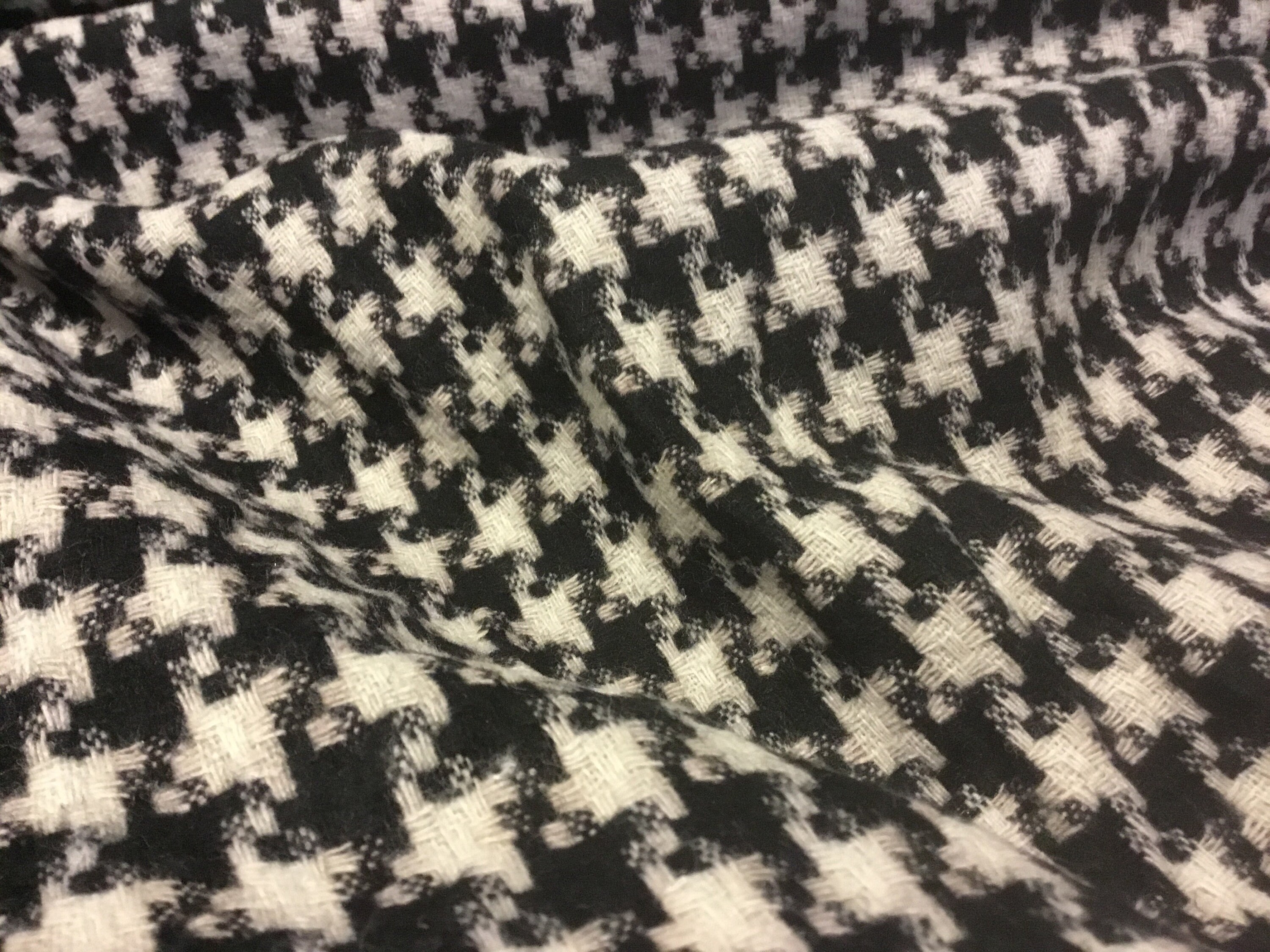 NEW Dogtooth Wool Boucle Fabric as Seen on Designer Catwalk (seconds ...