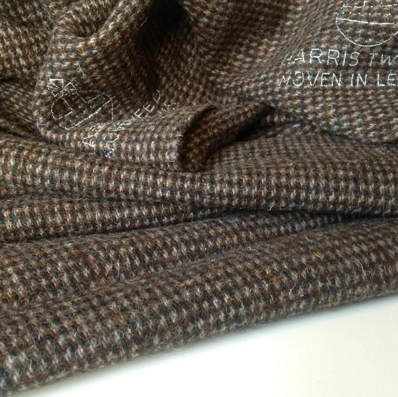 Hand Woven Harris Tweed Heavy Wool High Class Fabric 29"74cm (1c ...