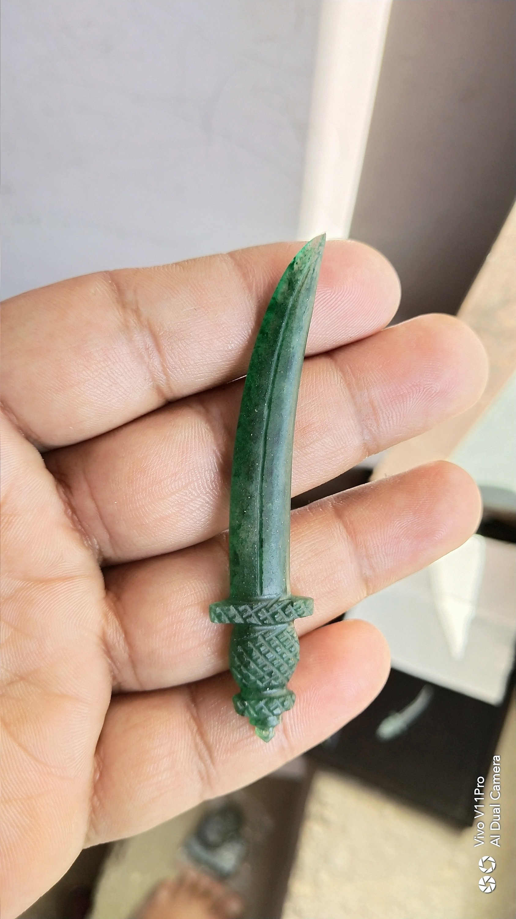 Vintage Mughal Tegha Talwar Natural Gemstone Hilt Sword Saber Shamshir ...