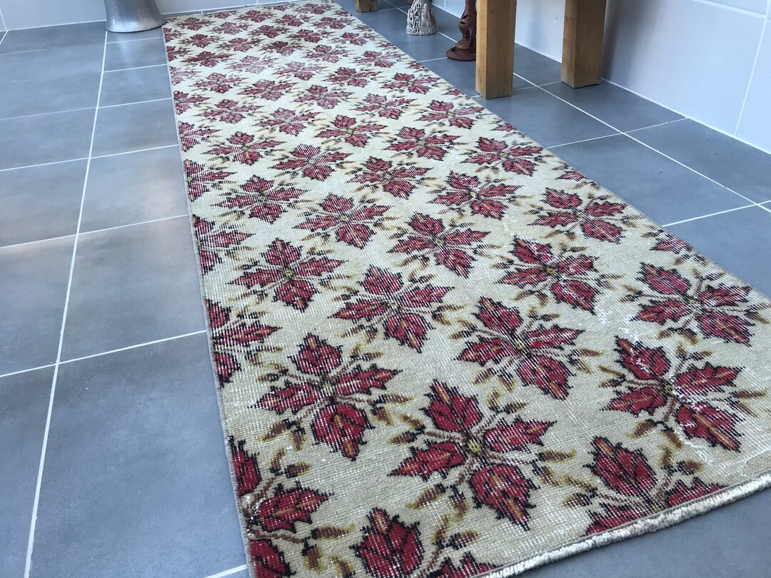 10'4x2'9feetbohemian Red Runner Rug318x89cmfree - Etsy