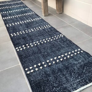 Blue Striped Rug,99x21feet,blue Rug,303x63cm,blue Runner Rug,2x10runner ...