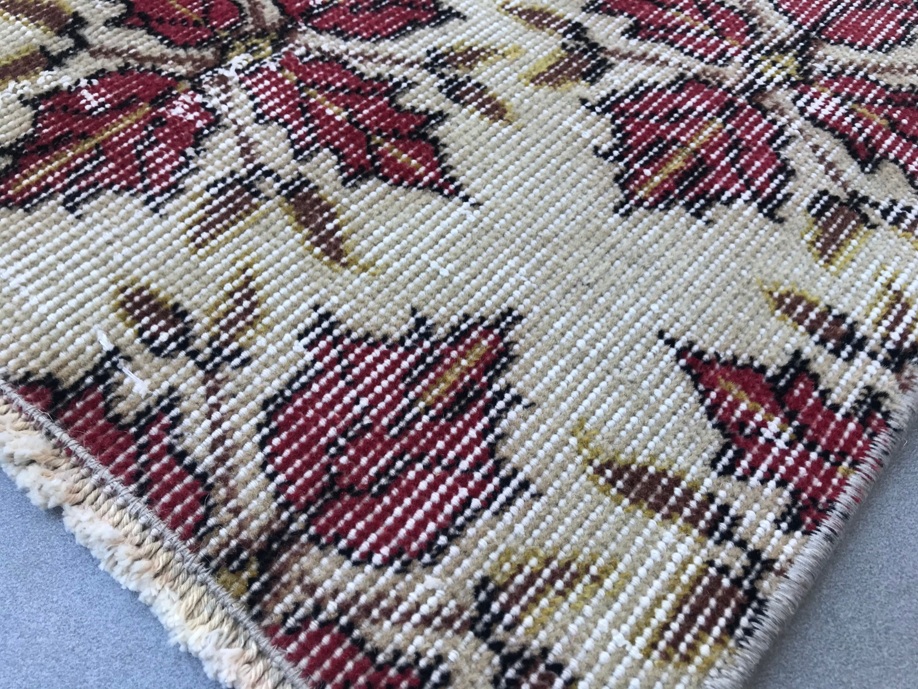 10'4x2'9feet,bohemian Red Runner Rug,318x89cm,free Ship Rug,turkısh ...