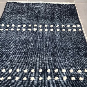 Blue Striped Rug,99x21feet,blue Rug,303x63cm,blue Runner Rug,2x10runner ...