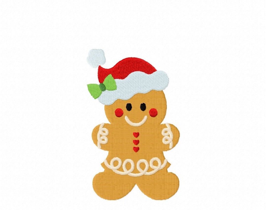 Santa Claus Gingerbread Embroidery Design With Multiple Files - Etsy