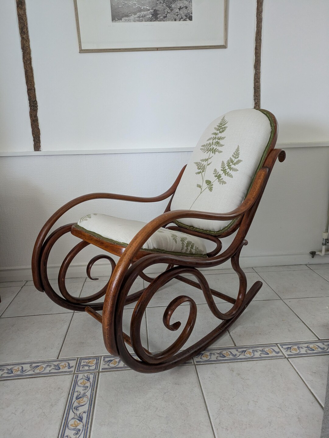 Vintage Thonet Style Rocking Chair - Refurbished - Etsy