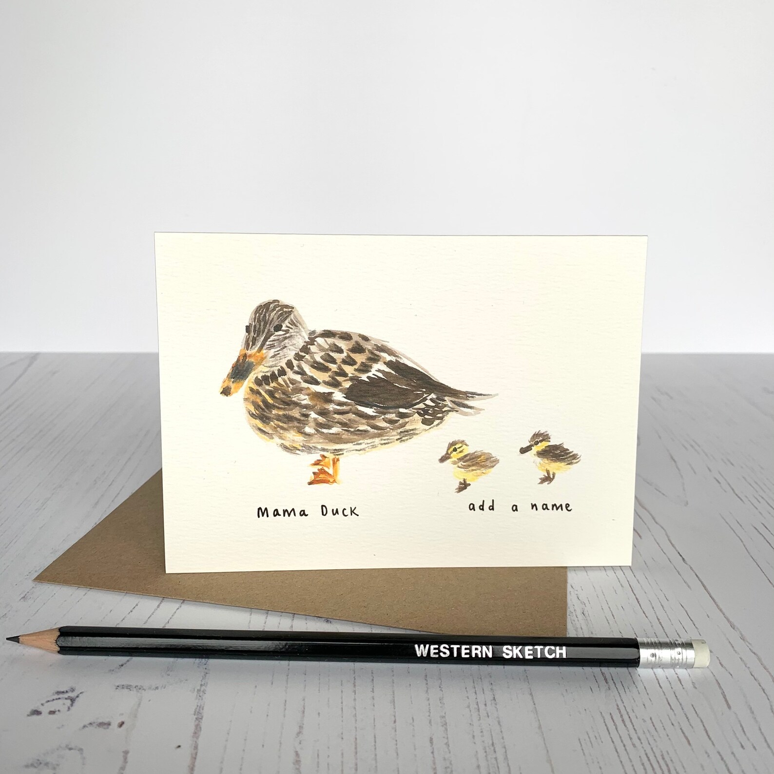 Personalised Mama Duck Card 2 Ducklings Mothers Day Card - Etsy