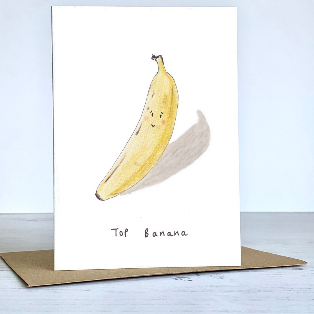 Top Banana Card Congratulations Card - Etsy