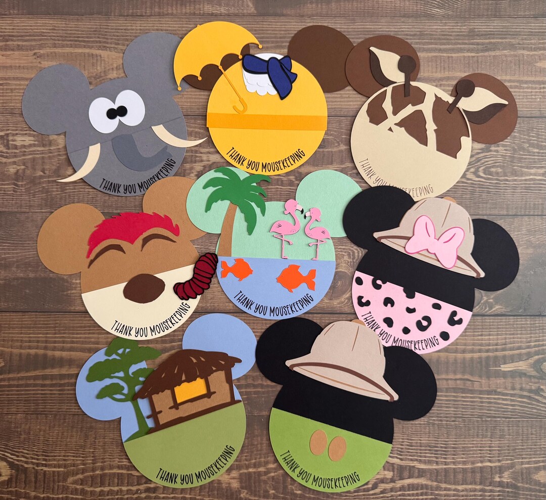 Mousekeeping Tip Envelopes; Mousekeeping Card; Housekeeping Card ...