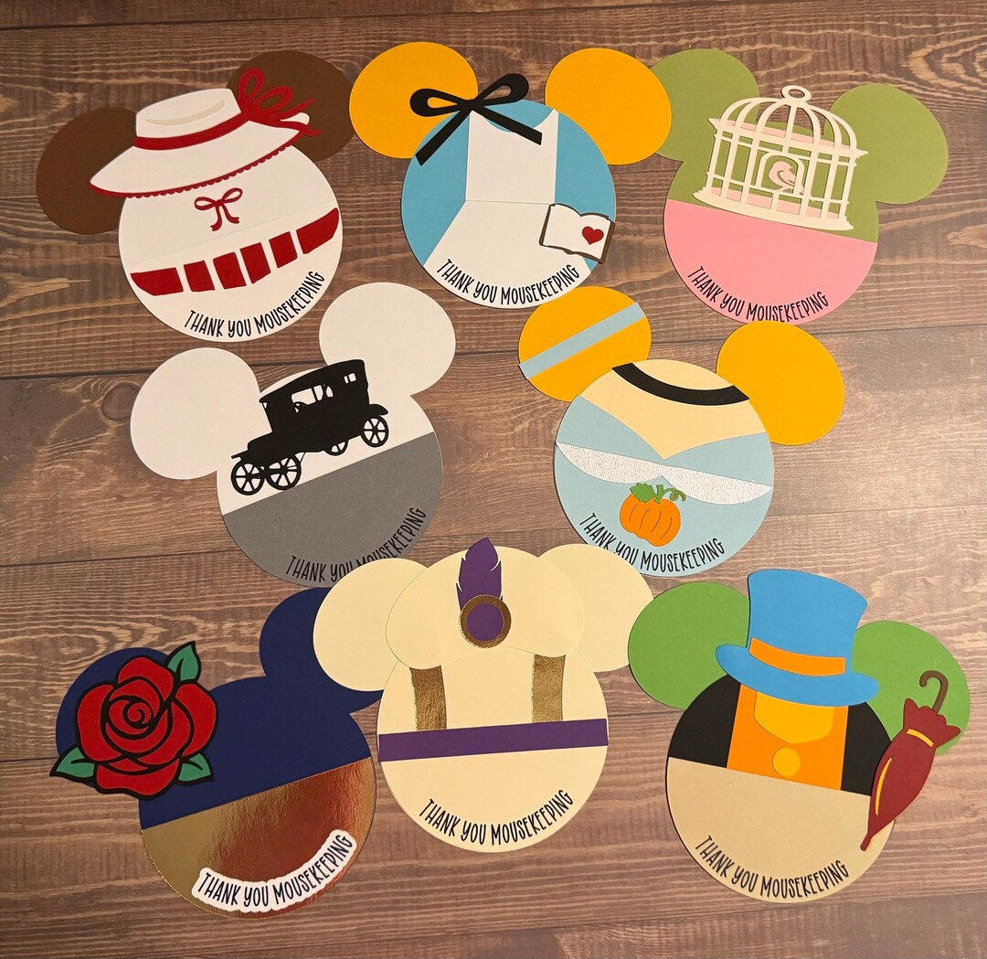 Mousekeeping Tip Envelopes; Mousekeeping Card; Housekeeping Card ...