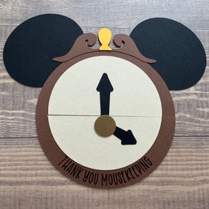 Mousekeeping Tip Envelopes; Mousekeeping Card; Housekeeping Card ...
