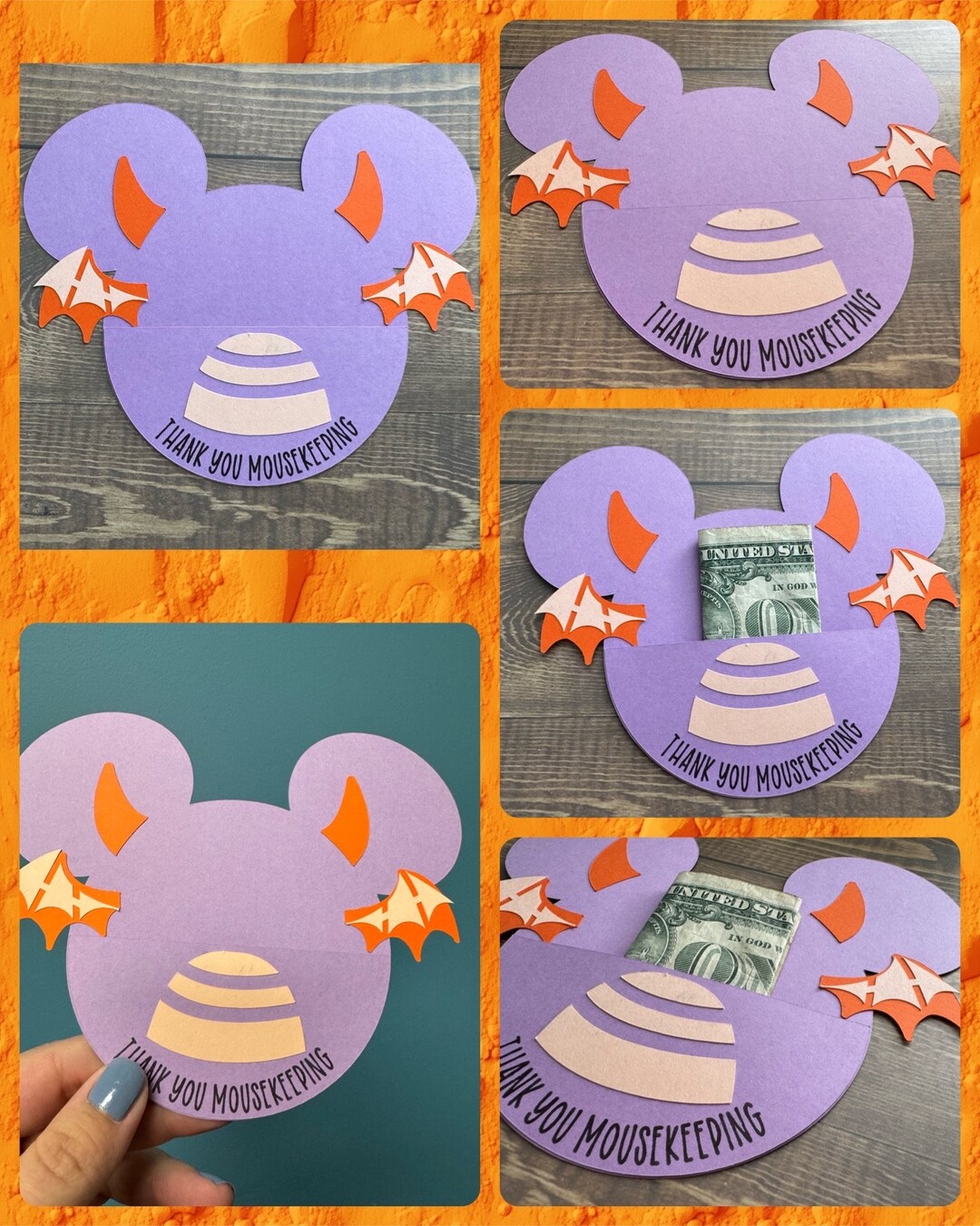 Mousekeeping Tip Envelopes; Mousekeeping Card; Housekeeping Card ...