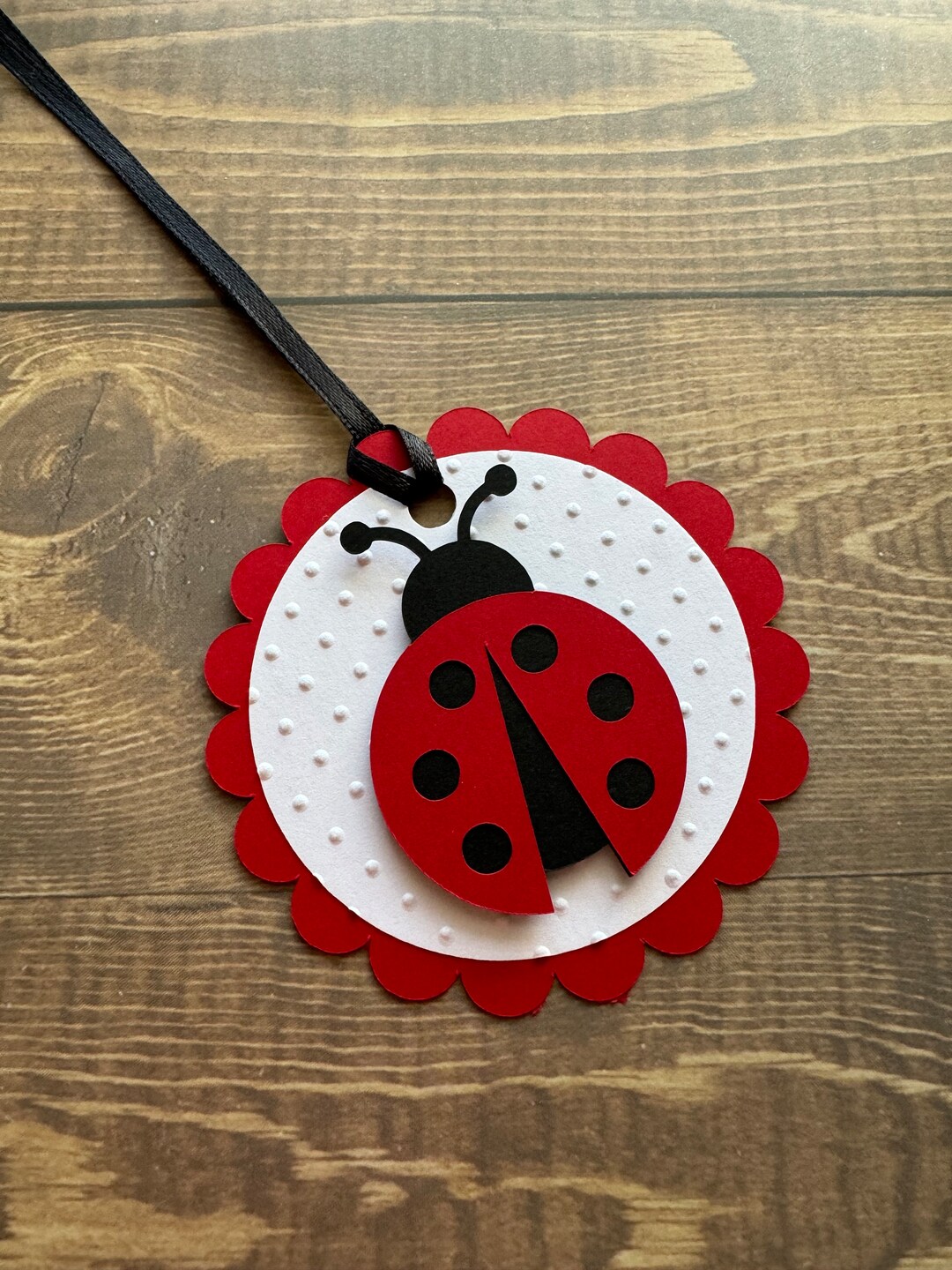 Ladybug Thank You Tags; Ladybug Party Tags - Etsy