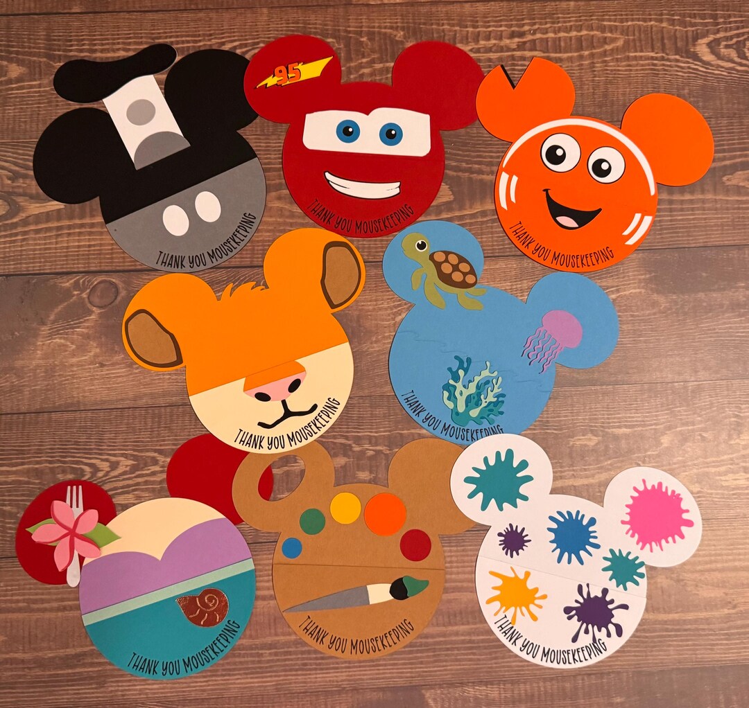 Mousekeeping Tip Envelopes; Mousekeeping Card; Housekeeping Card ...