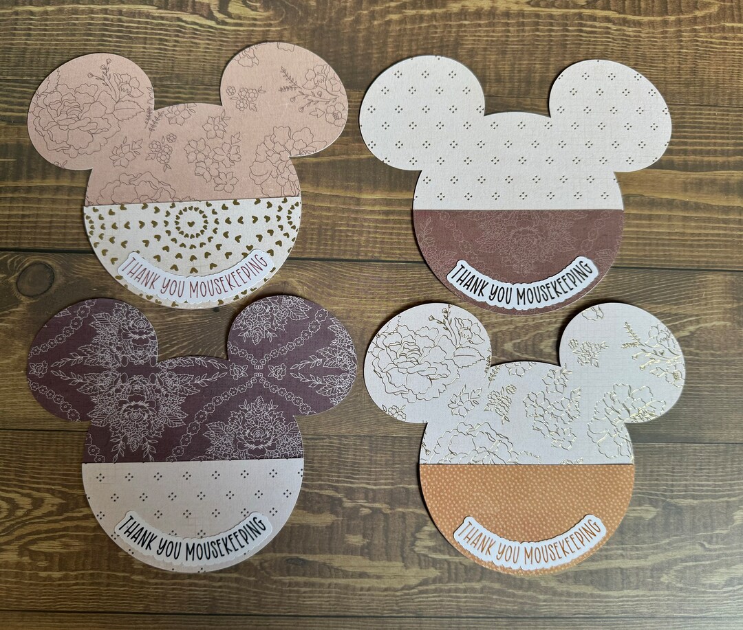Mousekeeping Tip Envelopes; Mousekeeping Card; Housekeeping Card ...
