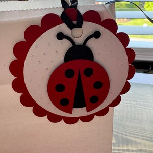 Ladybug Thank You Tags; Ladybug Party Tags - Etsy