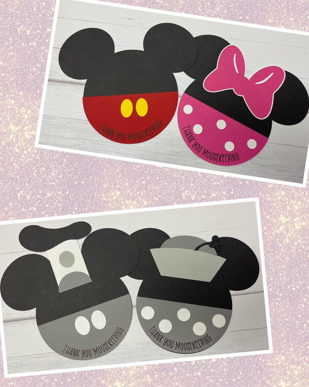 Mousekeeping Tip Envelopes; Mousekeeping Card; Housekeeping Card ...