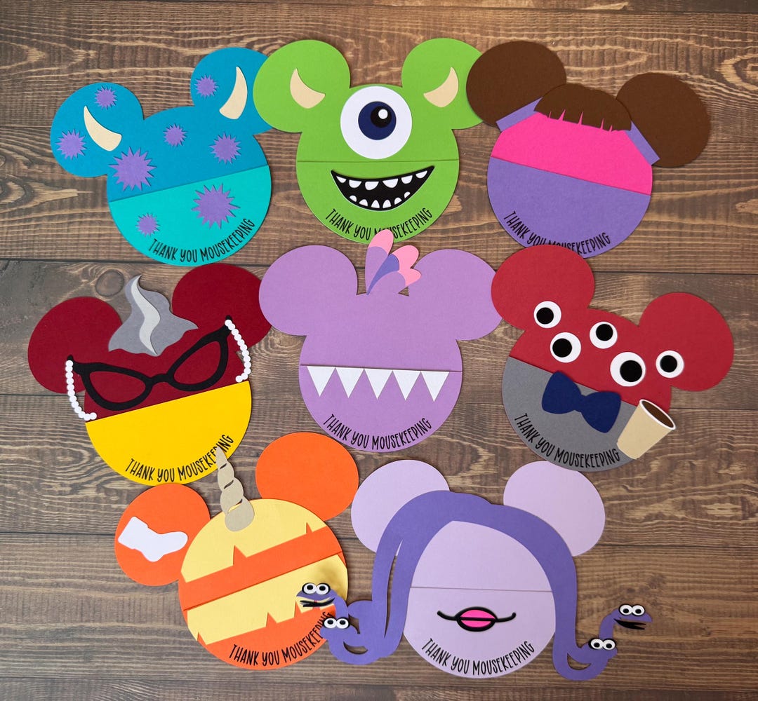 Mousekeeping Tip Envelopes; Mousekeeping Card; Housekeeping Card ...