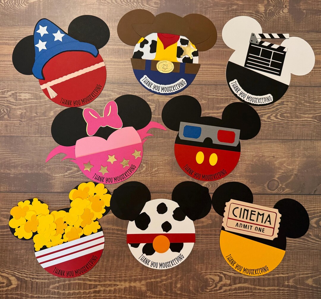 Mousekeeping Tip Envelopes; Mousekeeping Card; Housekeeping Card ...