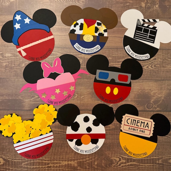 Mousekeeping Thank You Notes - Etsy