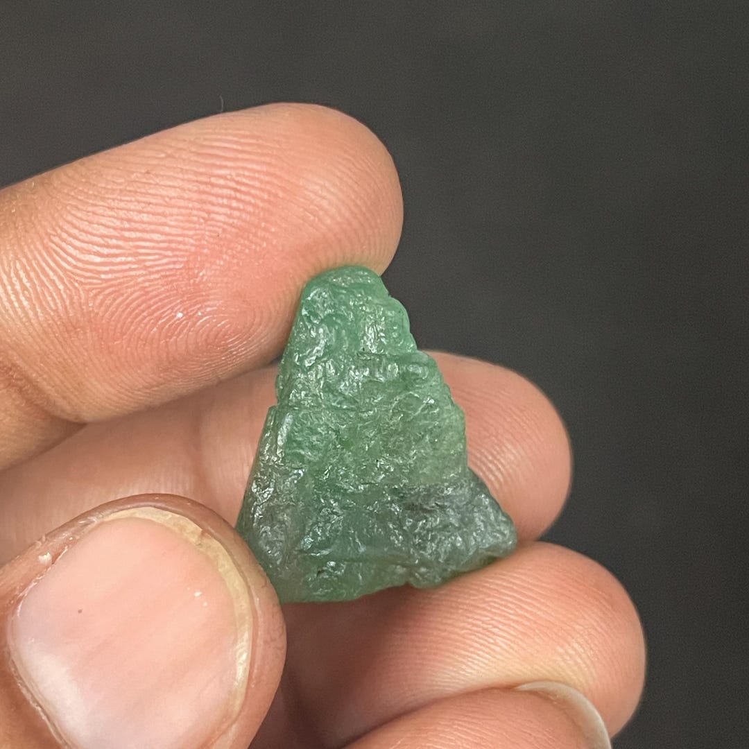 Natural Emerald Zambian Rough 26 Carat Raw Materials - Genuine Gemstone ...