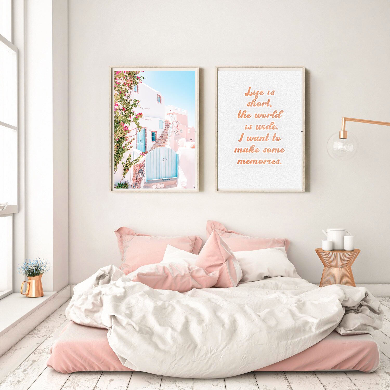 Mamma Mia Quote Print Set of 2 College Dorm Decor Santorini - Etsy
