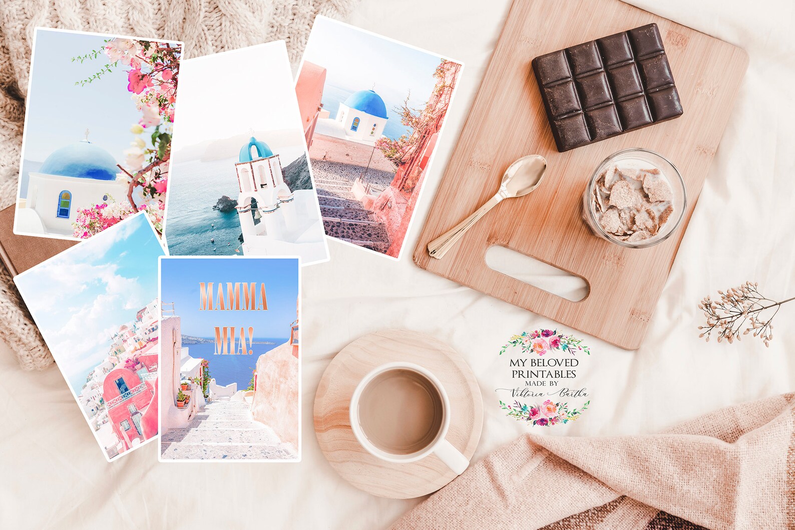 College Dorm Decor Mamma Mia Set of 9 Santorini Girl Room - Etsy UK