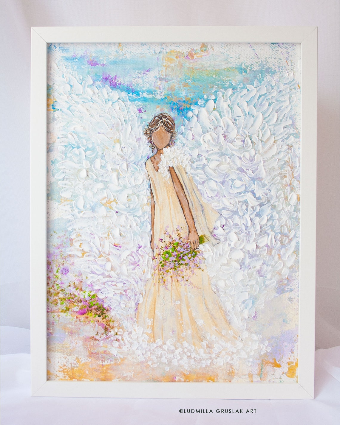 Angel Canvas Art Angel Painting Wall Art art Abstract Art canvas Angel ...