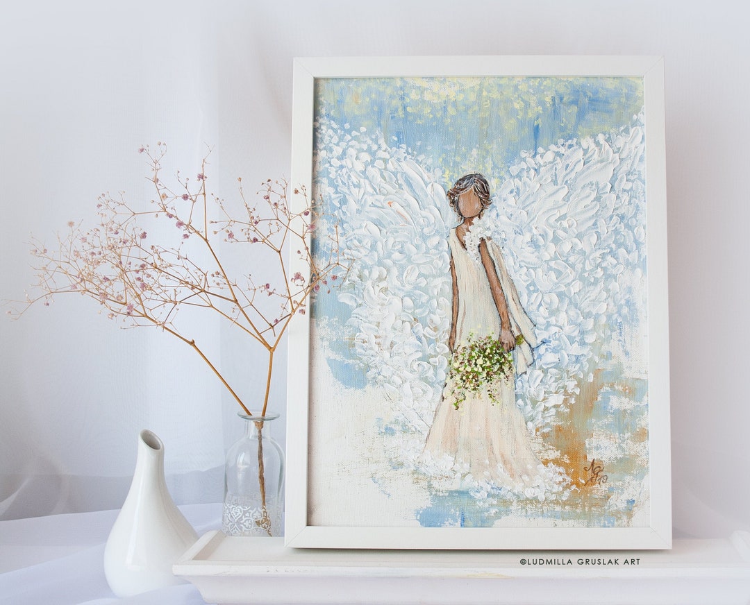 Angel Canvas Art Angel Painting Wall Art Art Abstract Art Canvas Angel ...