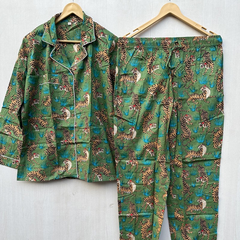 Tiger Pajamas - Etsy