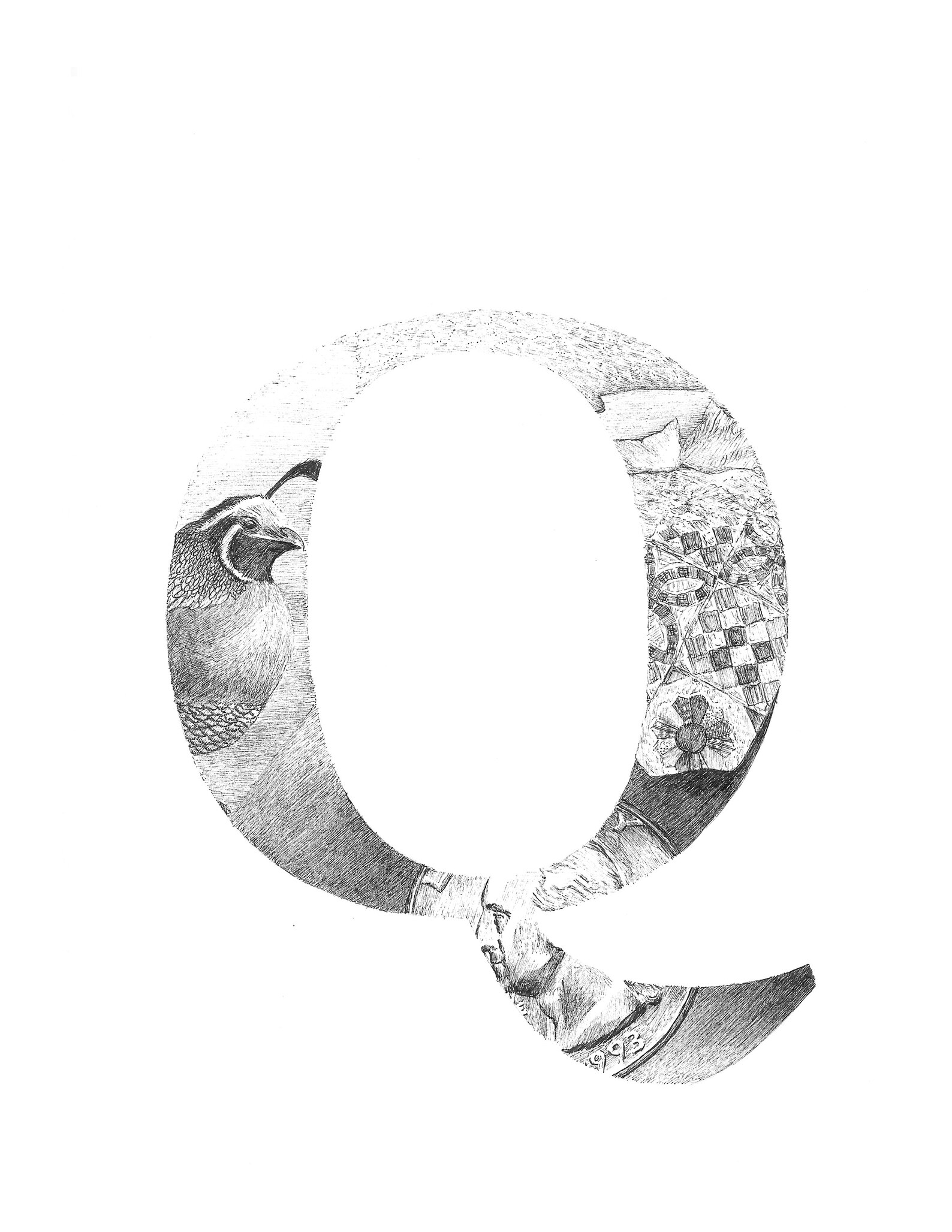 Instant Download | Digital Print Letter "q" | Monogram | Artwork ...
